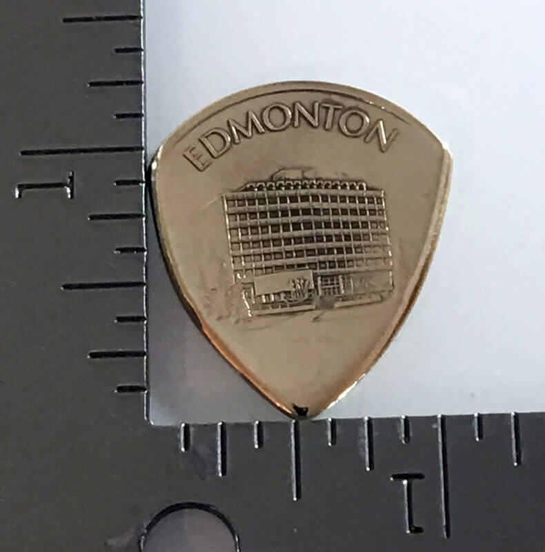 1978 Edmonton Commonwealth Stadium Coin Guitar Pick