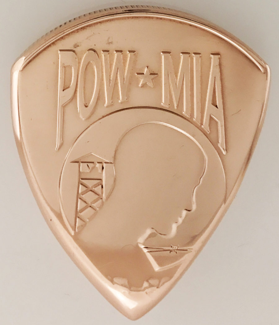 POW-MIA 1 oz. Copper Challenge Coin Coin Guitar Pick