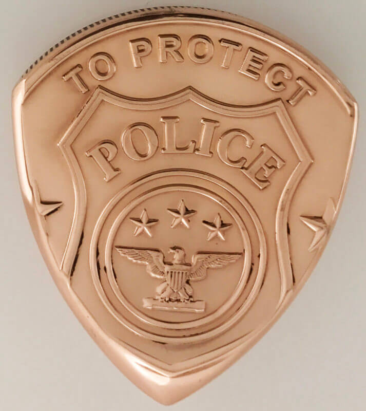 Police 1 oz. Copper Challenge Coin Coin Guitar Pick