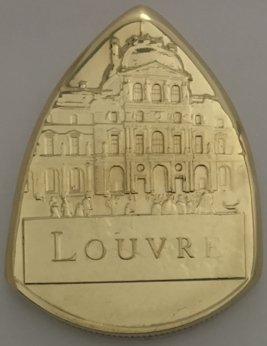 Louvre Museum France Token Coin Guitar Pick