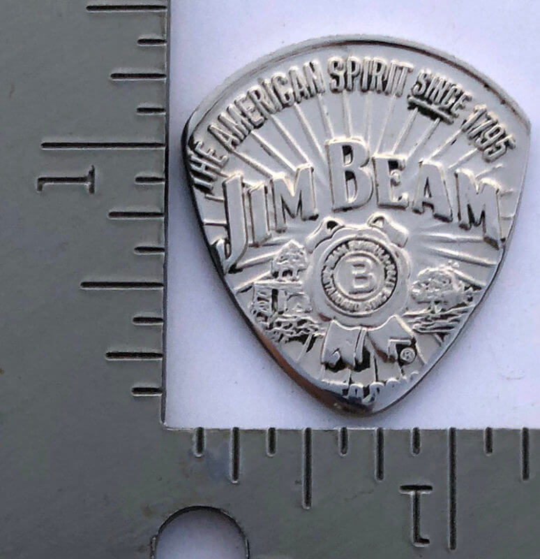 Jim Beam -Jacob Beam Limited Token Coin Guitar Pick