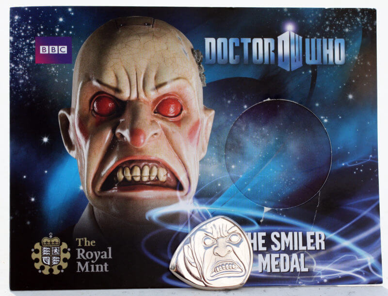 Doctor Who The Smiler Medallion Coin Guitar Pick