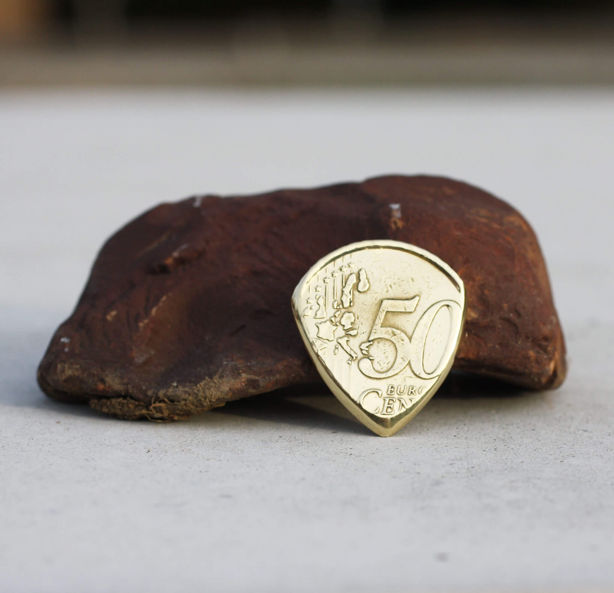 1999 Spain Euro 50 Cents Coin Guitar Pick