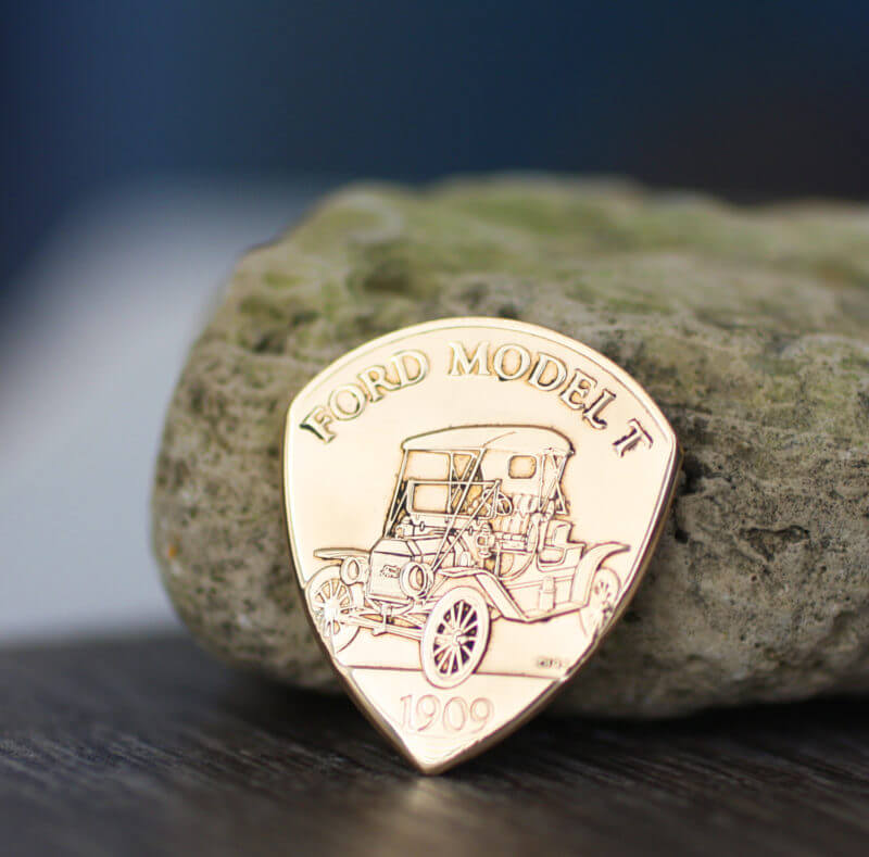 1909 Ford Model T Token Coin Guitar Pick