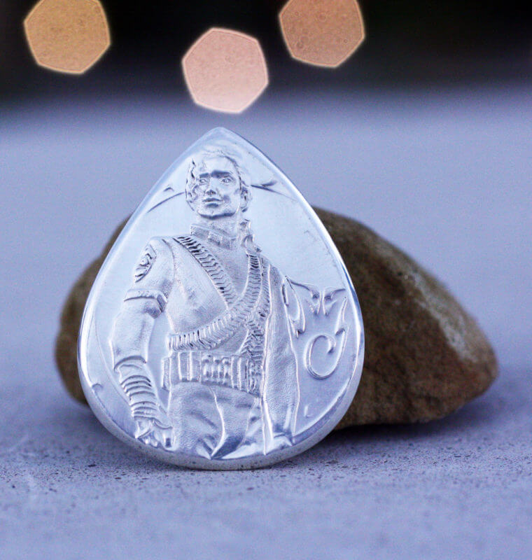 Michael Jackson HIStory 99.9% Fine Silver 1 oz Coin Guitar Pick