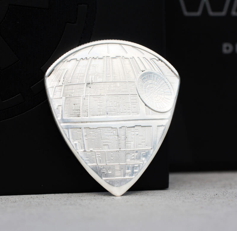 Star Wars Death Star 99.9% Fine Silver Limited Edition Coin Guitar Pick