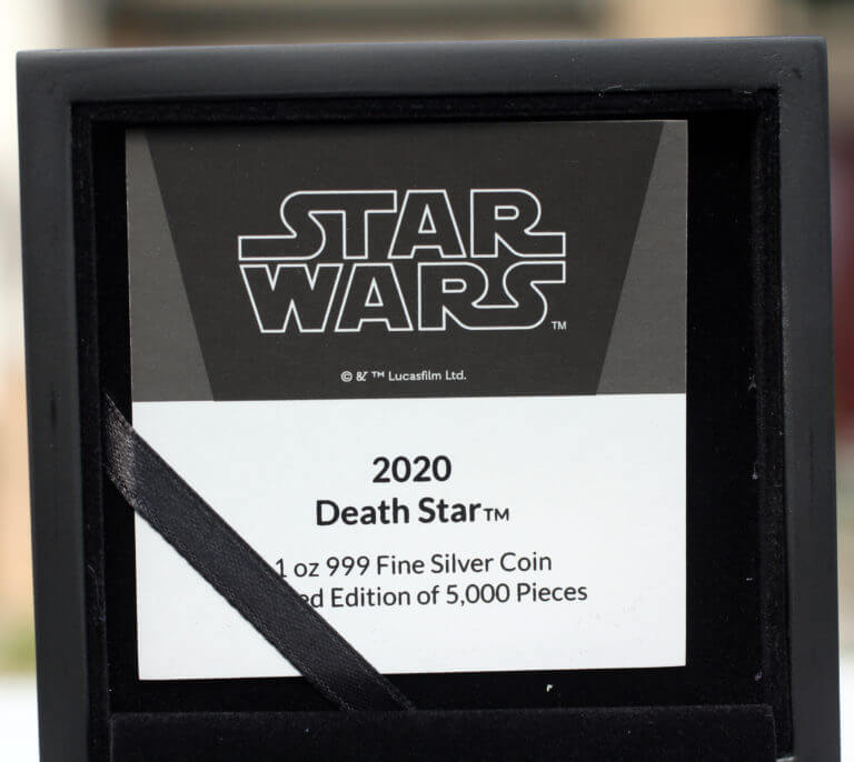 Star Wars Death Star 99.9% Fine Silver Limited Edition Coin Guitar Pick