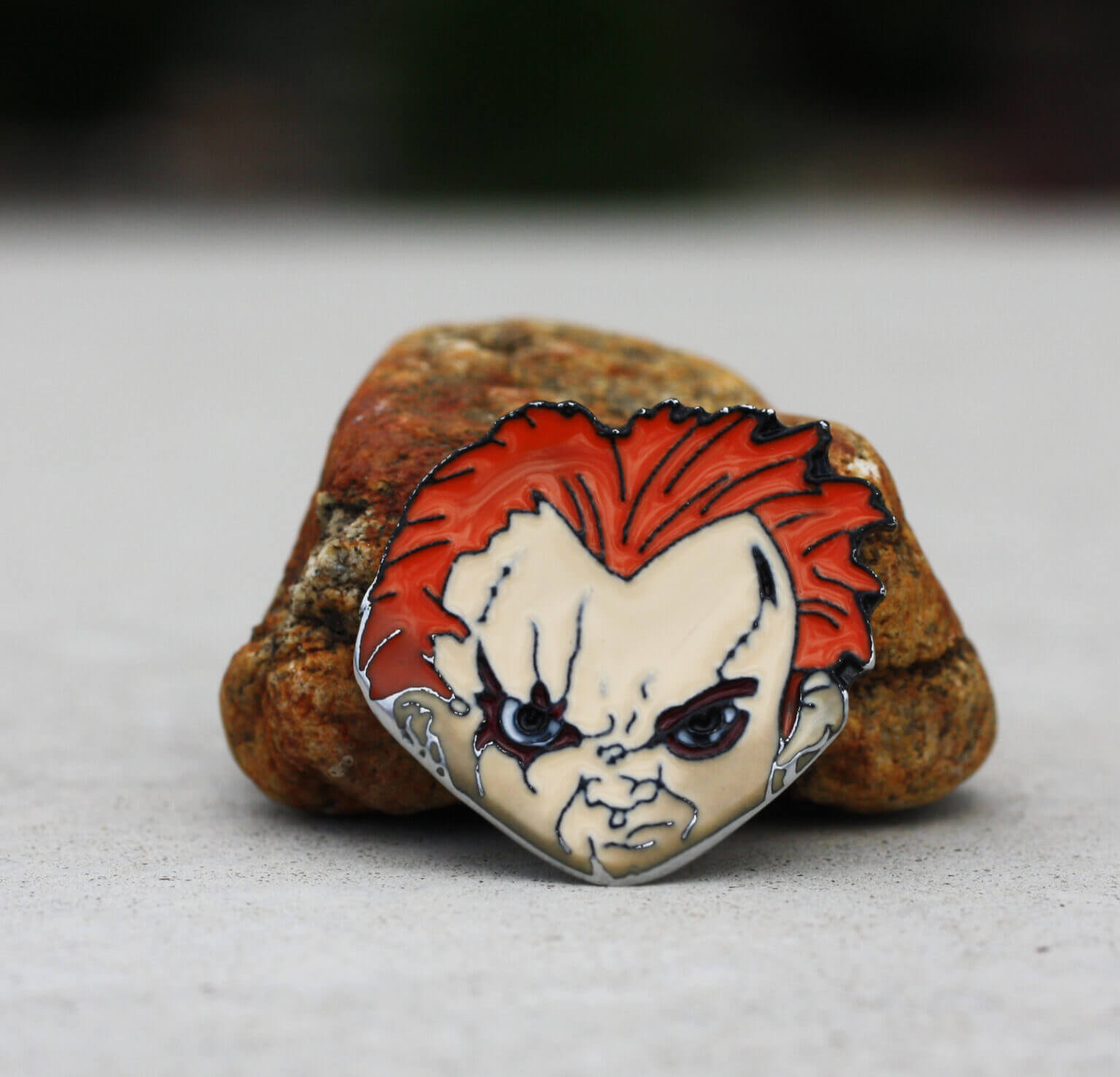 Child's Play Chucky Hat Pin Coin Guitar Pick