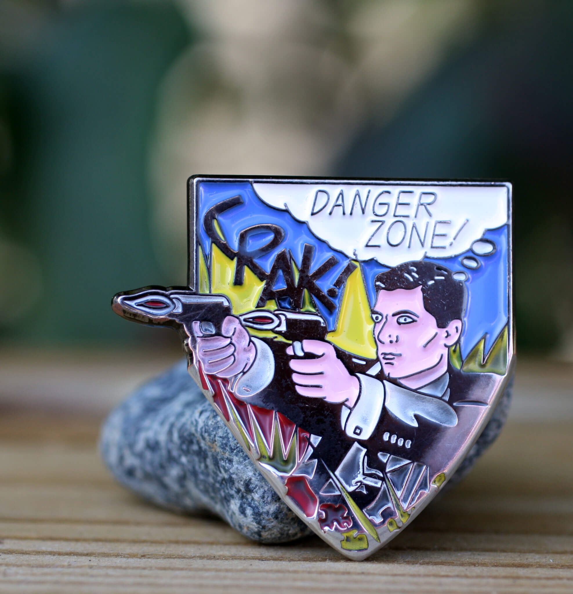 Archer Danger Zone Hatpin Coin Guitar Pick