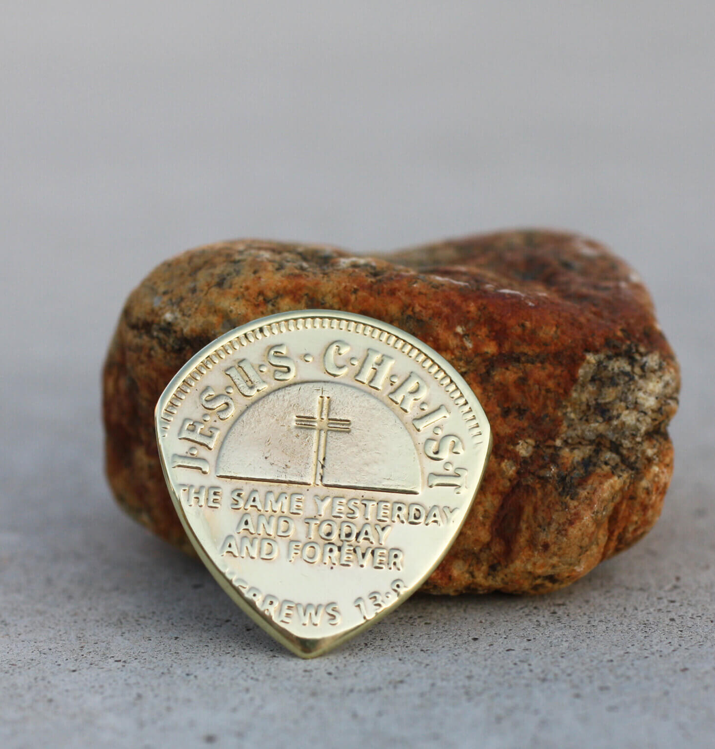 Jesus Christ Token Coin Guitar Pick