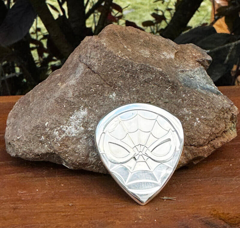 Spider-man 99.9% Silver Coin Guitar Pick